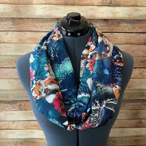 Coral Infinity Scarf - Etsy