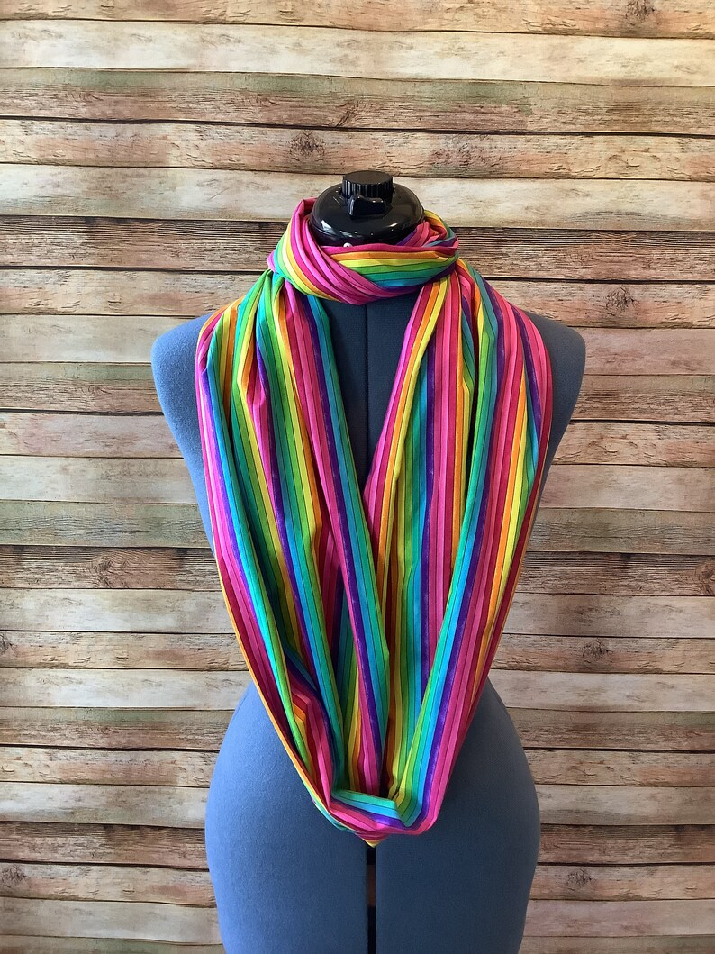 Rainbow Infinity Scarf / Rainbow / Colorful / Scarf / Gay - Etsy