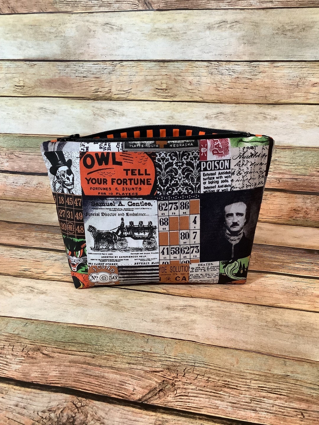 Oddities Cosmetic Bag / Poison / Makeup Bag / Zipper Bag / Travel Bag ...