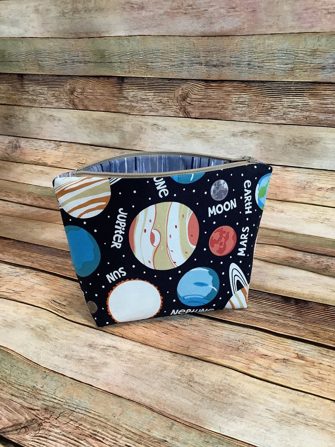 Solar System Bag / Earth / Sun / Mars / Makeup Bag / Zipper Bag ...