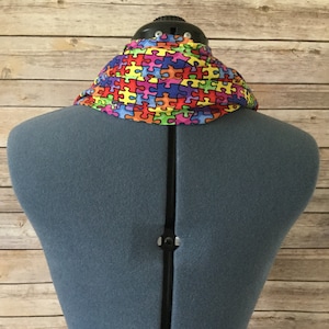 Autism Awareness Infinity Scarf / Autism Awareness / Puzzle Pieces ...
