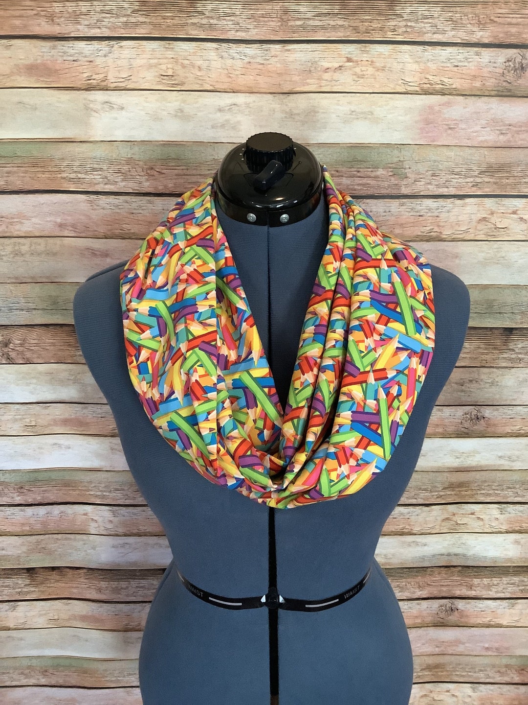 Colored Pencil Infinity Scarf / Art Medium / Pencil / Scarf / Teacher ...