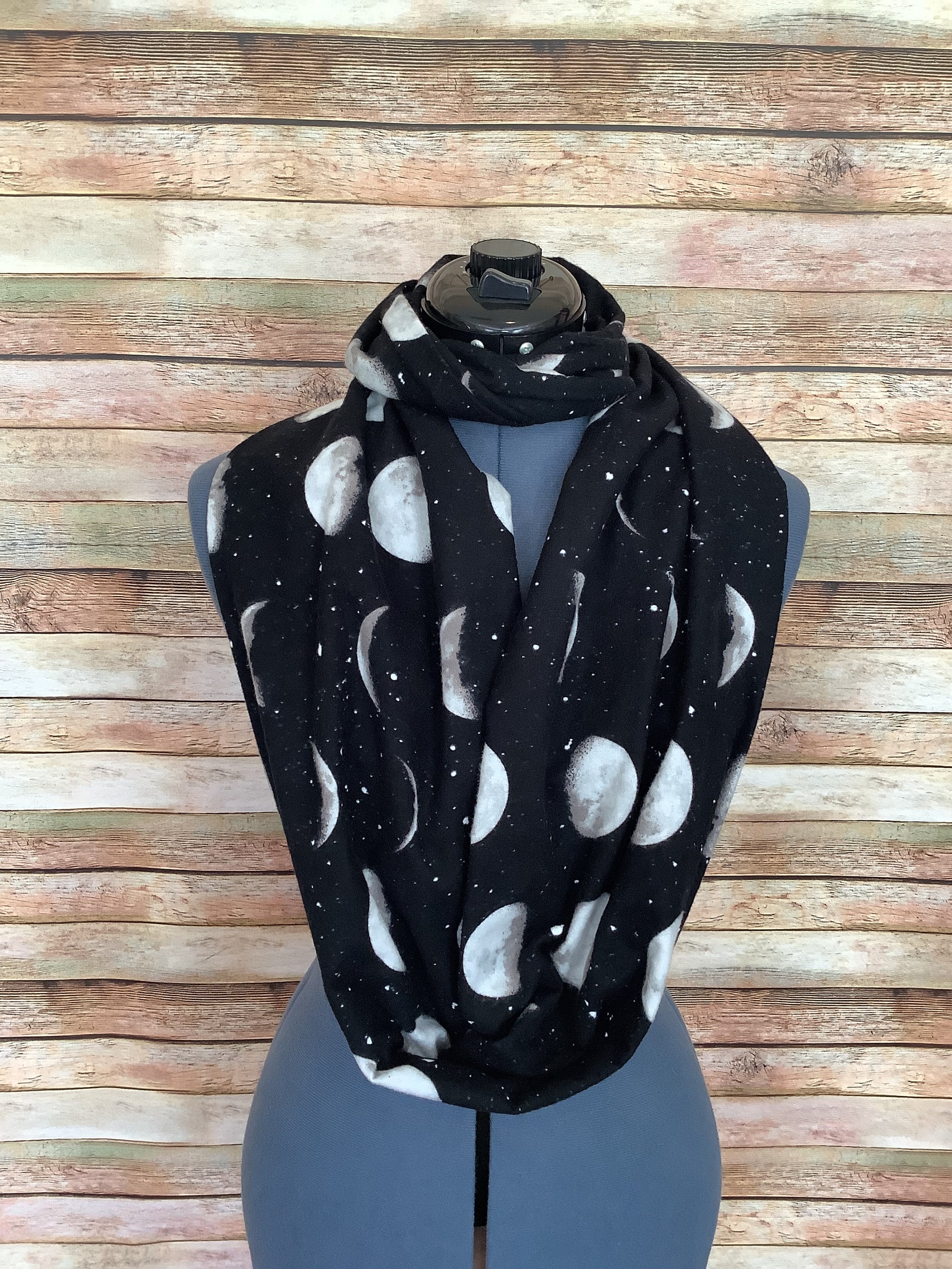 Phases of the Moon Infinity Scarf / Infinity Scarf / Moon / Scarf ...