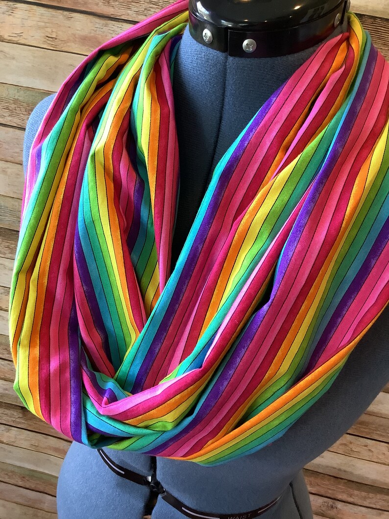 Rainbow Infinity Scarf / Rainbow / Colorful / Scarf / Gay - Etsy