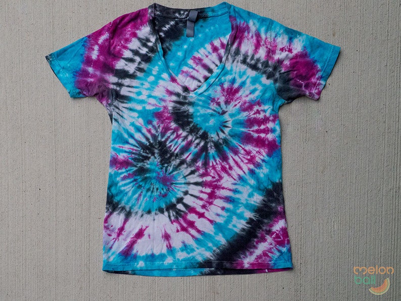 Custom Tie Dye Shirt, Custom V-neck Shirt, Handmade Tie Dye, Custom Tie ...