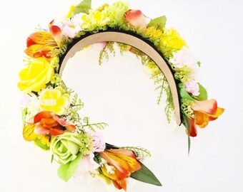 Spring Flower Crown - Etsy