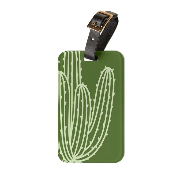 Cactus Luggage Tag - Etsy