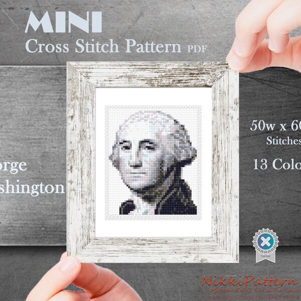 George Washington Cross Stitch - Etsy