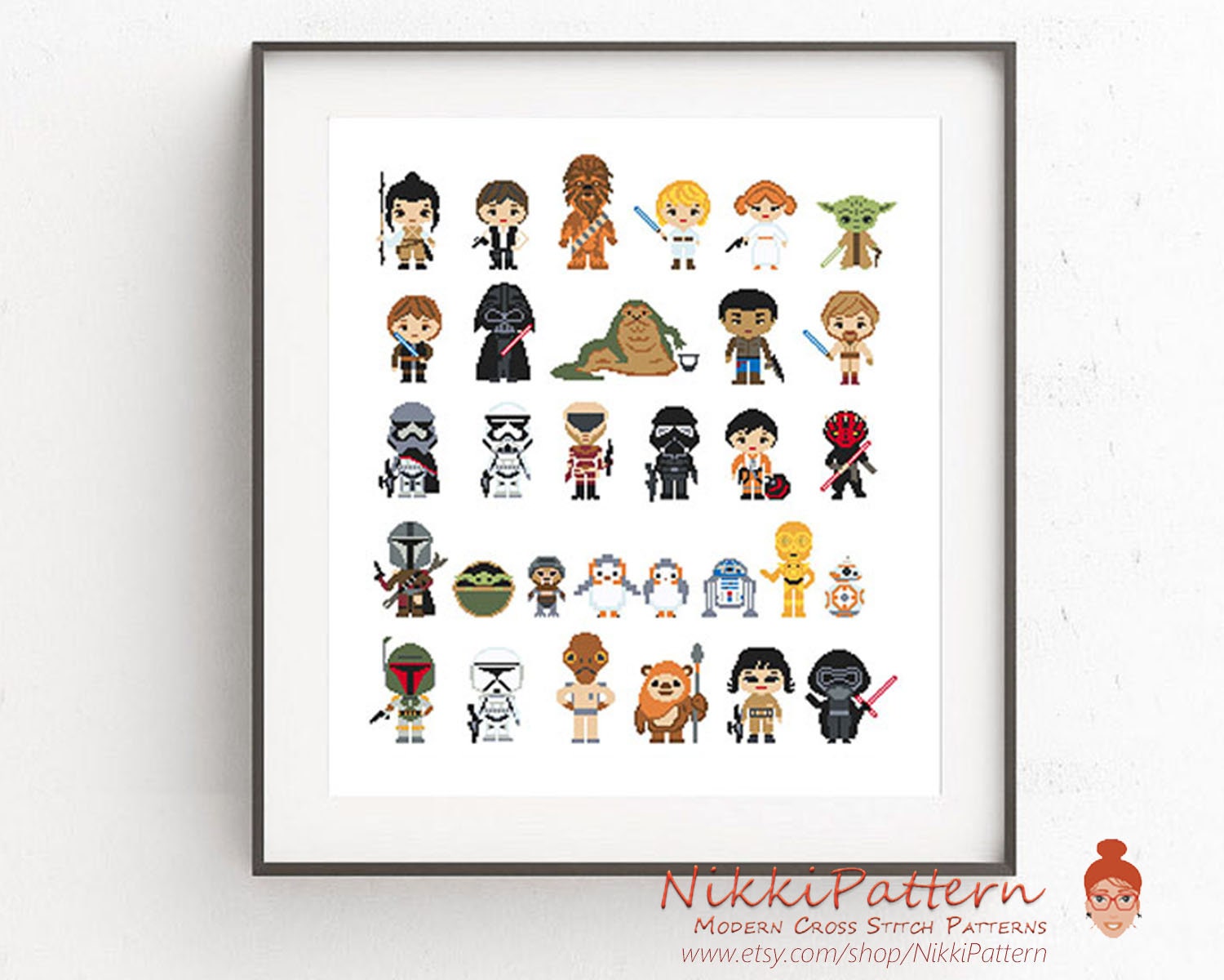 Star Characters Cross Stitch Pattern Bundle Tiny Cross Stitch | Etsy UK