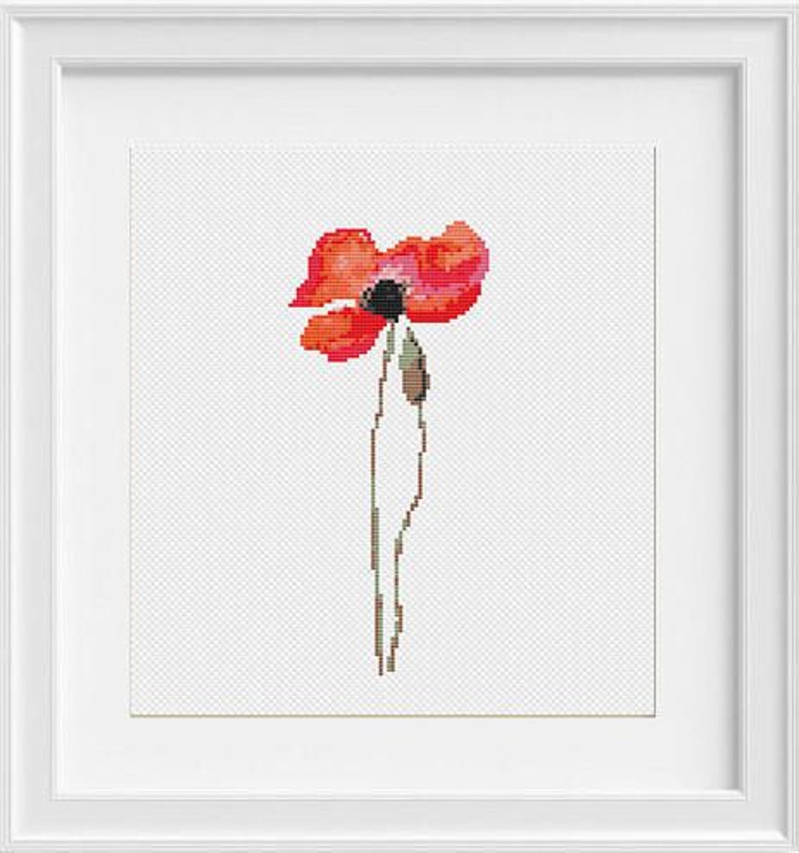 Floral Cross Stitch Pattern PDF Cool Cross Stitch Wonderful - Etsy