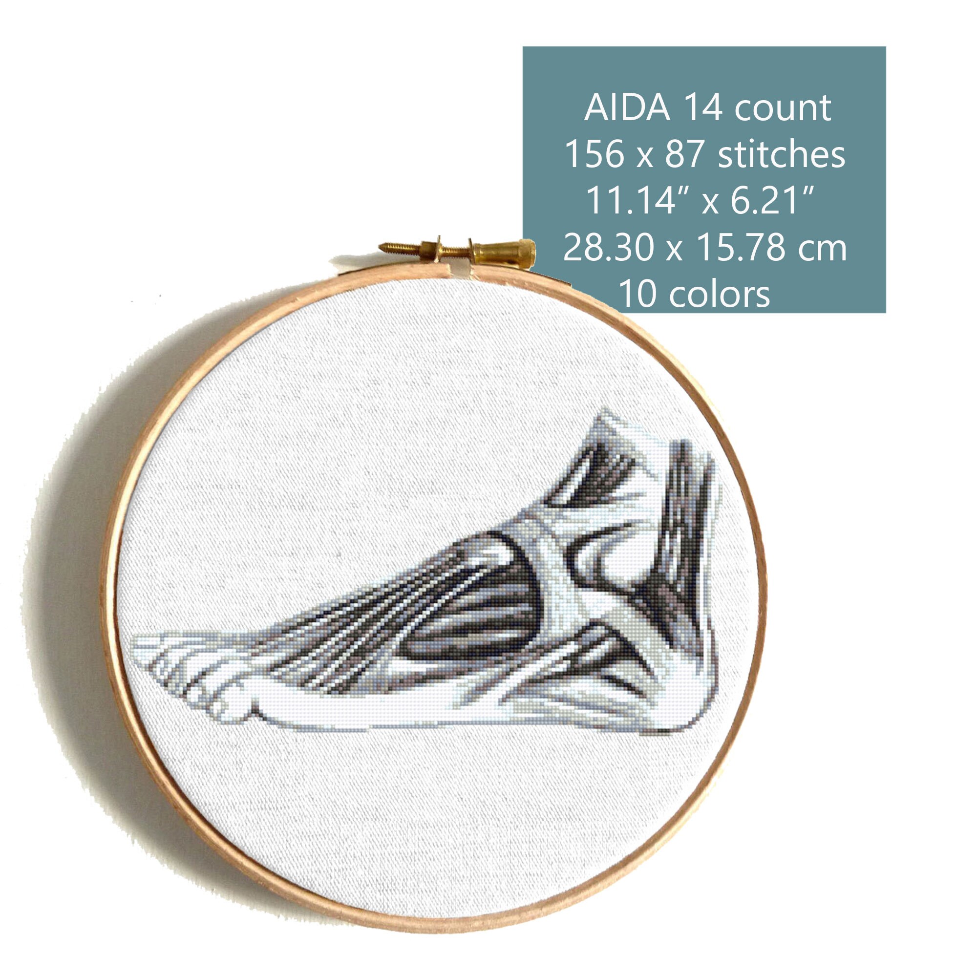 Anatomy Cross Stitch Pattern Foot Cross Stitch Funny Counted | Etsy