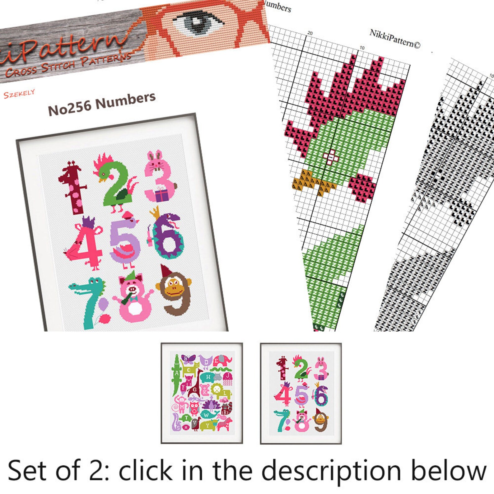 Baby Cross Stitch Pattern Tiny Cross Stitch Numbers Cute | Etsy