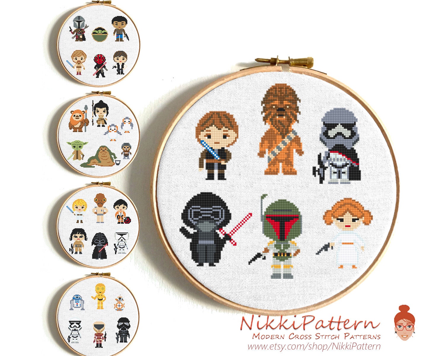 Star Characters Cross Stitch Pattern Bundle Tiny Cross Stitch - Etsy UK
