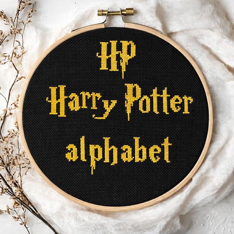 Magic Alphabet Cross Stitch Pattern, HP X-stitch Font, Monogram Font ...