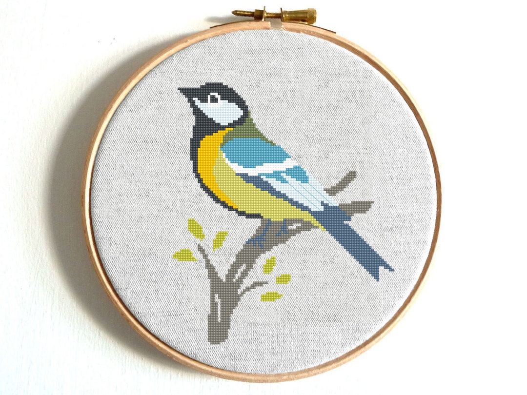 Bird Counted Cross Stitch Pattern PDF, Easy Nature Art, Digital ...