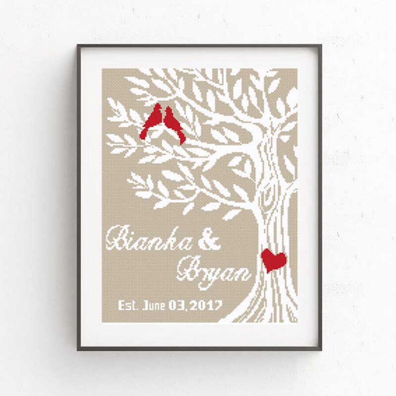 Cross Stitch Wedding Pattern - Etsy