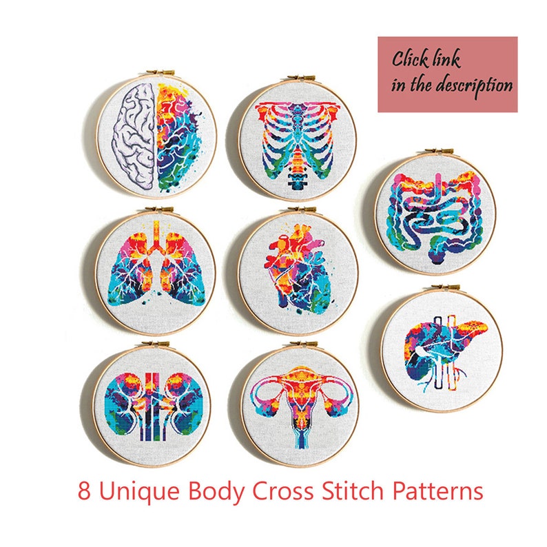 Anatomy Cross Stitch Pattern Hip Hand and Ribs Cross Stitch - Etsy