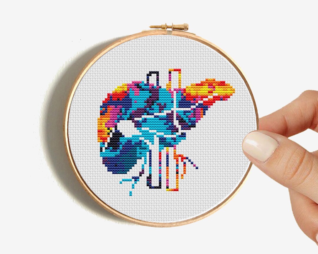 Mini Anatomy Cross Stitch Pattern, Human Liver, Human Organ Hand ...