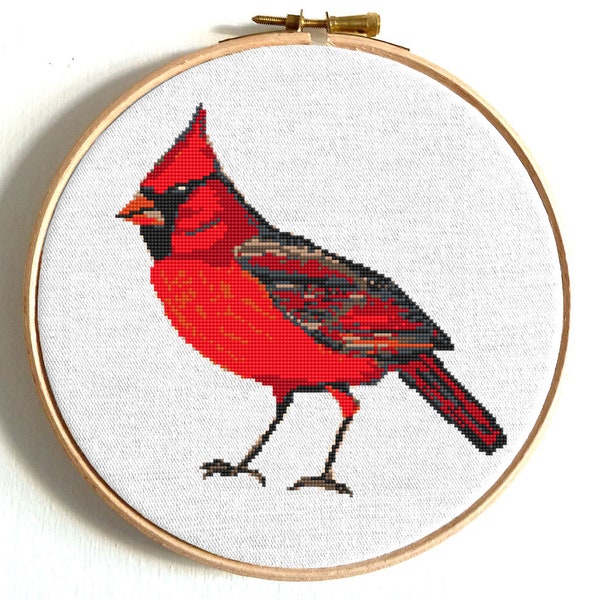 Cardinal Cross Stitch Pattern - Etsy