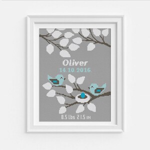 Birth Sampler - Etsy