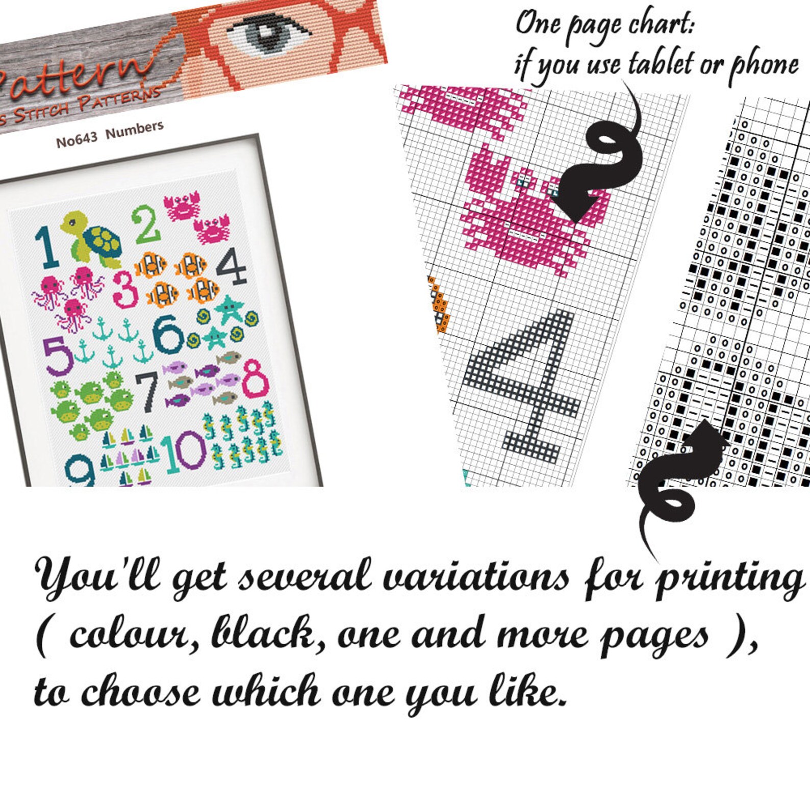 Baby Cross Stitch Pattern Numbers Cross Stitch Nursery Decor - Etsy