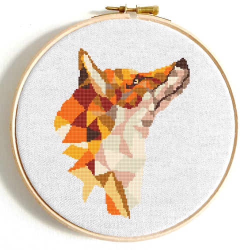 Fox Cross Stitch Pattern Cute Red Fox Counted Cross Stitch - Etsy
