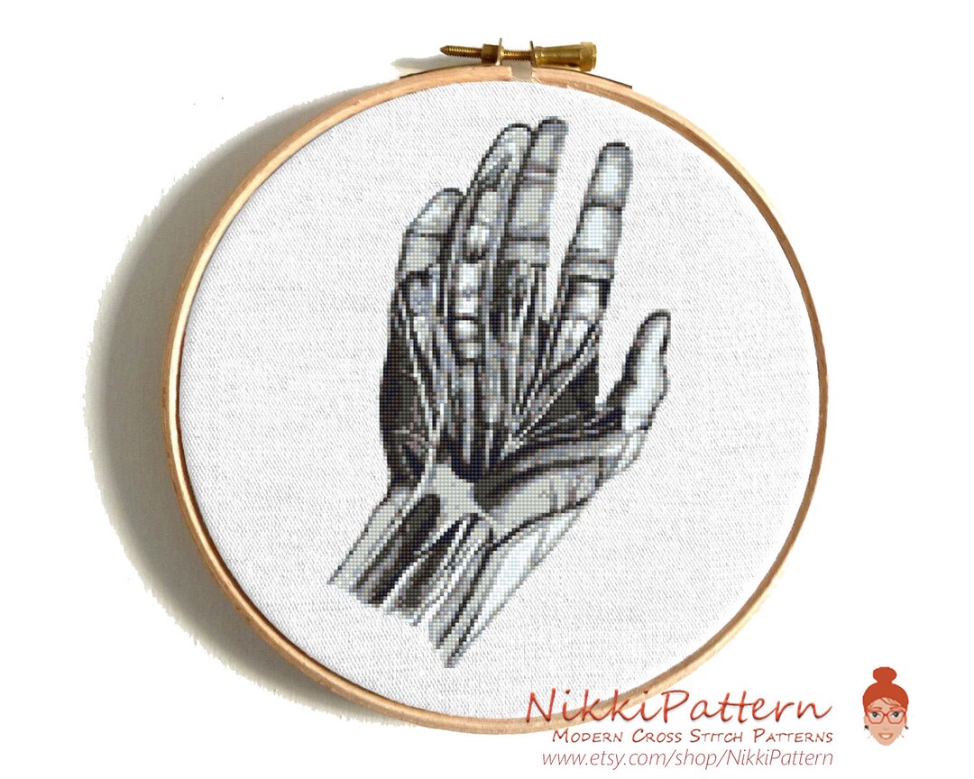 Anatomy Cross Stitch Pattern Foot Cross Stitch Funny Counted - Etsy