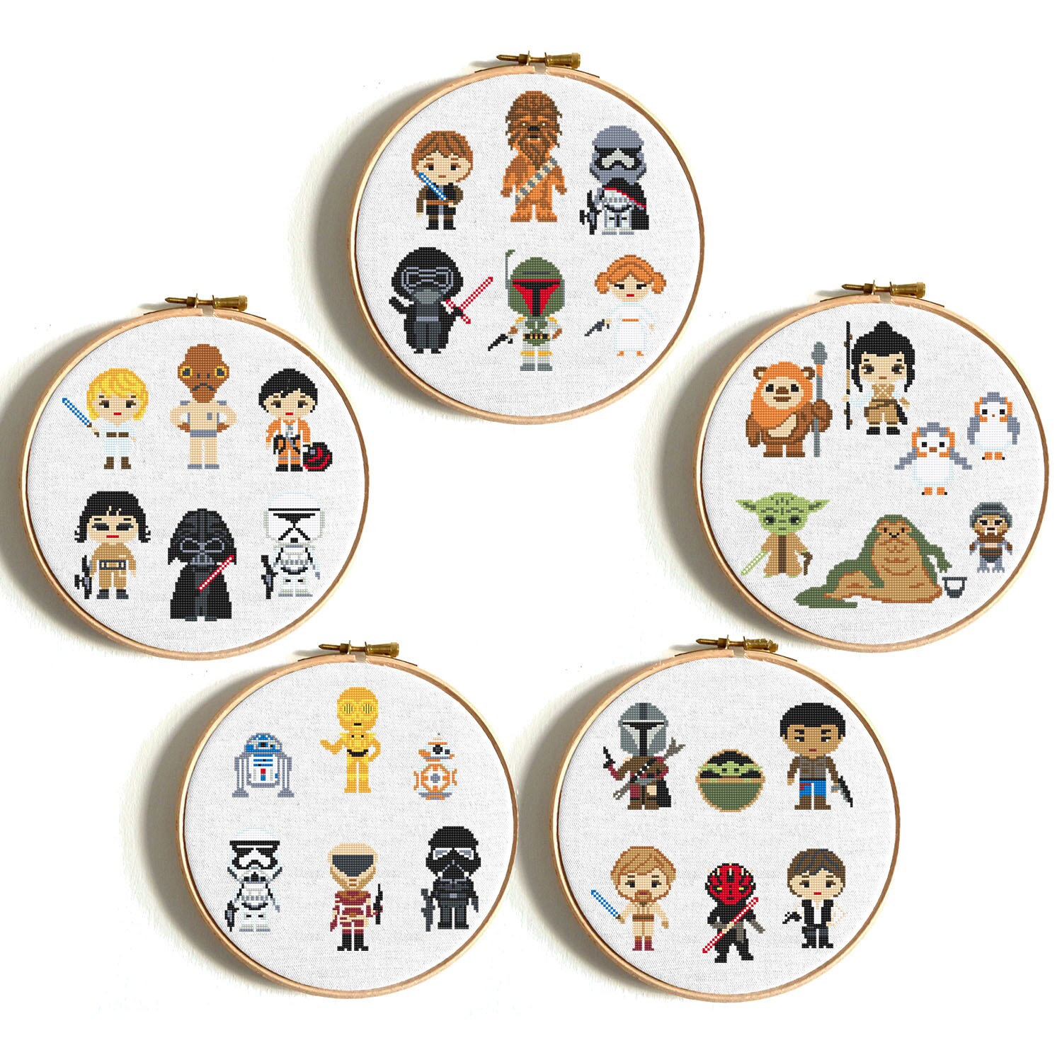 Star Characters Cross Stitch Pattern Bundle Tiny Cross Stitch - Etsy UK