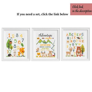 Numbers and Letter Counted Cross Stitch Pattern Baby Embroidery PDF ...