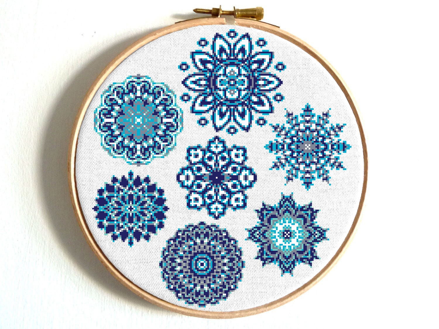 Christmas Snowflakes Cross Stitch Pattern Small Snowflake | Etsy