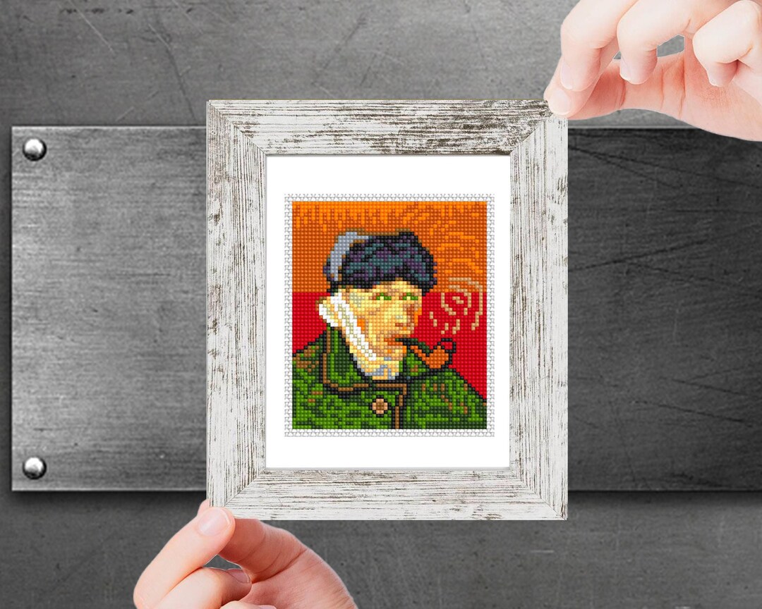 Mini Art Cross Stitch Pattern, Van Gogh's Famous Painting, Self ...