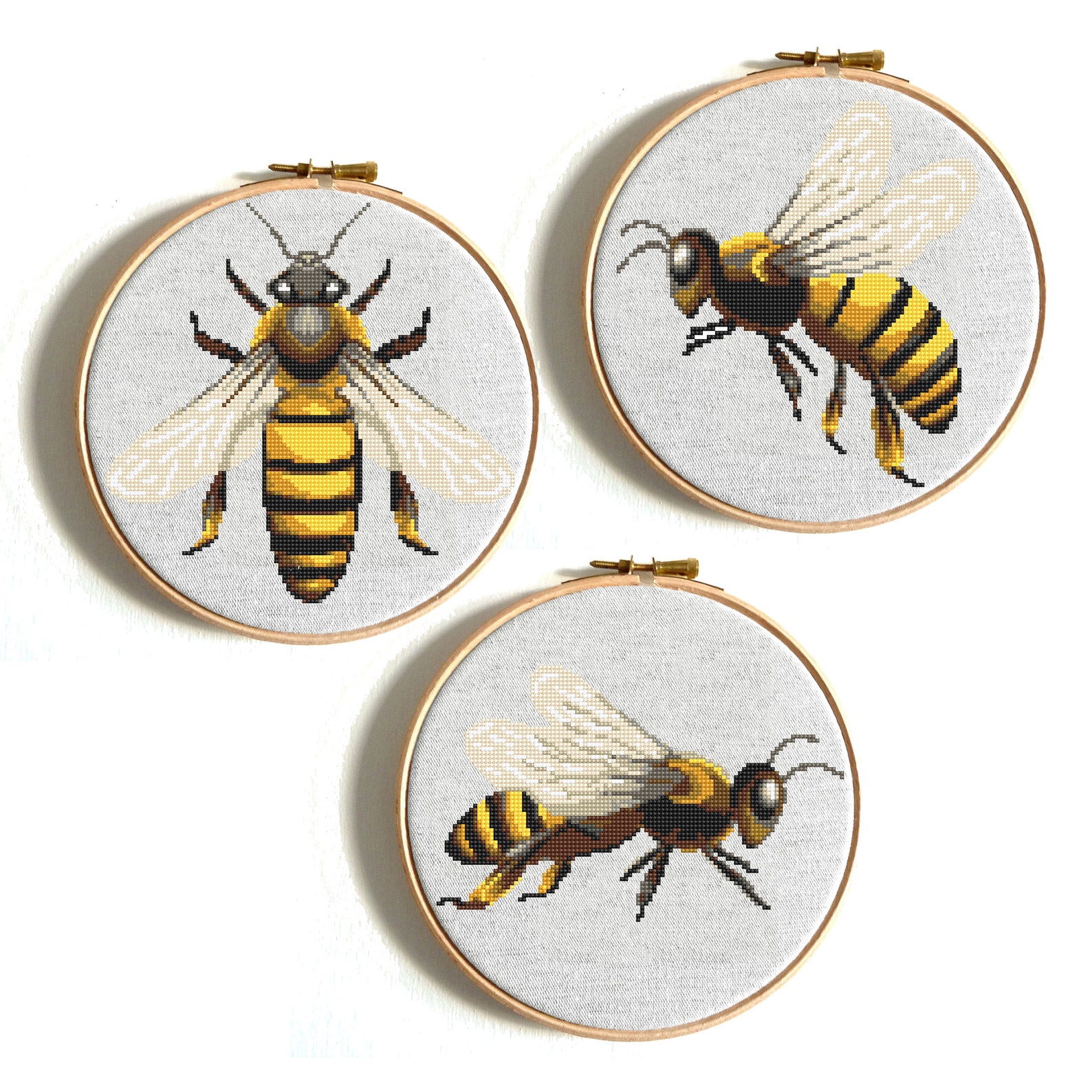 Bee Cross Stitch Pattern Animal Cross Stitch PDF Modern Cross - Etsy