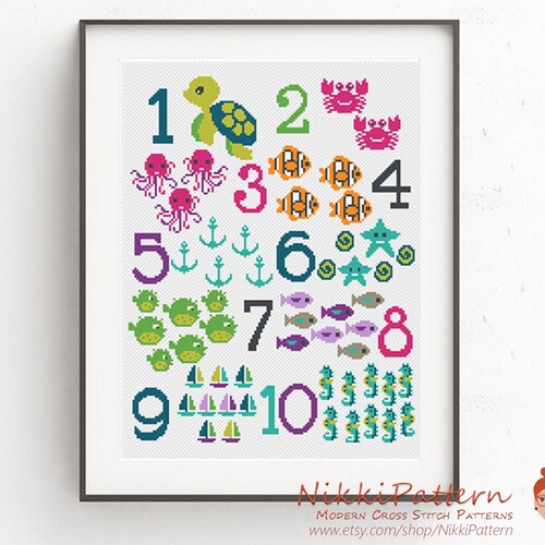 Baby Birth Announcement Cross Stitch Pattern Pdf. Under the - Etsy