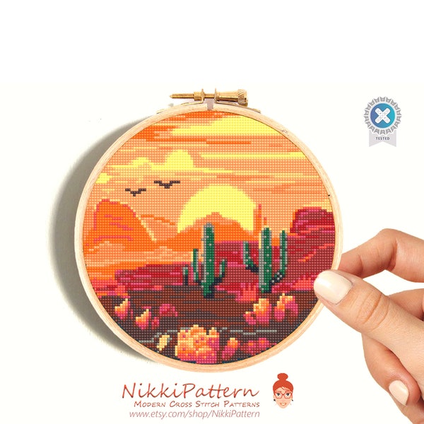 Sunrise Cross Stitch - Etsy