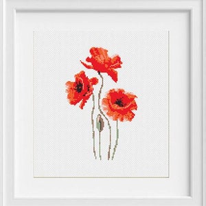Floral Cross Stitch Pattern PDF Cool Cross Stitch Wonderful - Etsy