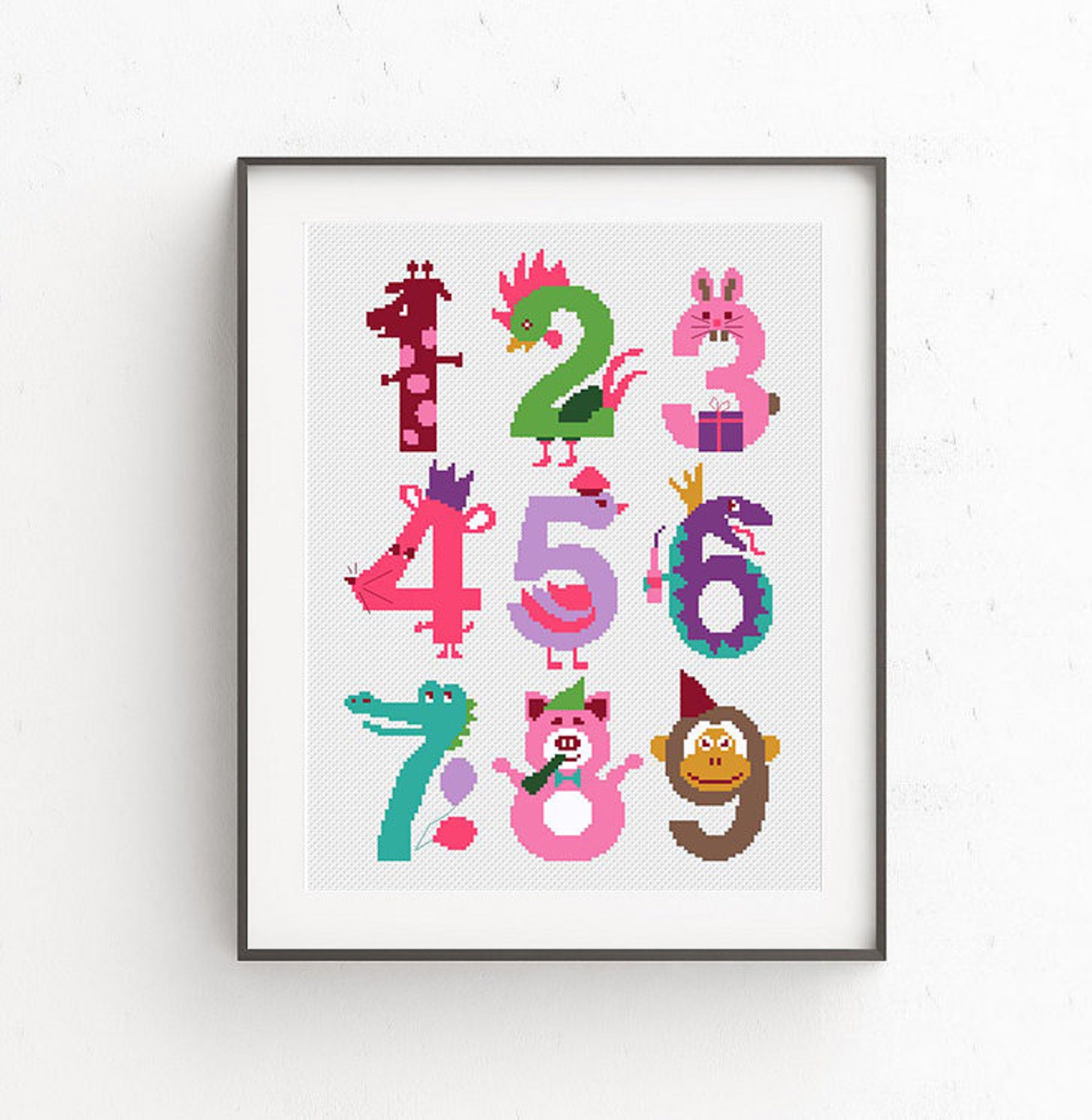 Baby Cross Stitch Pattern Alphabet and Number Set Baby Shower - Etsy