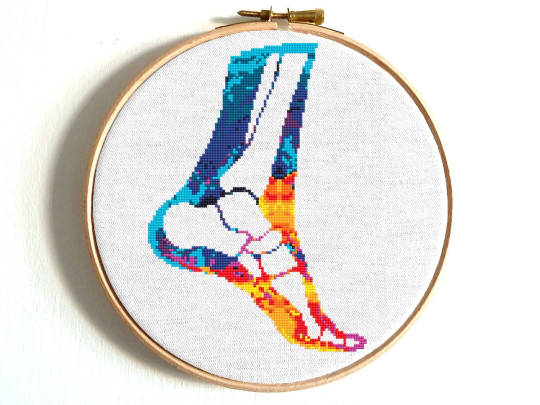 Anatomy Cross Stitch Pattern Foot Cross Stitch Instant - Etsy