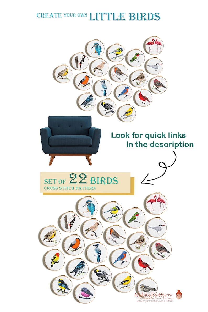 Nuthatch Cross Stitch Pattern PDF, Mini Woodland Bird, Easy Counted ...