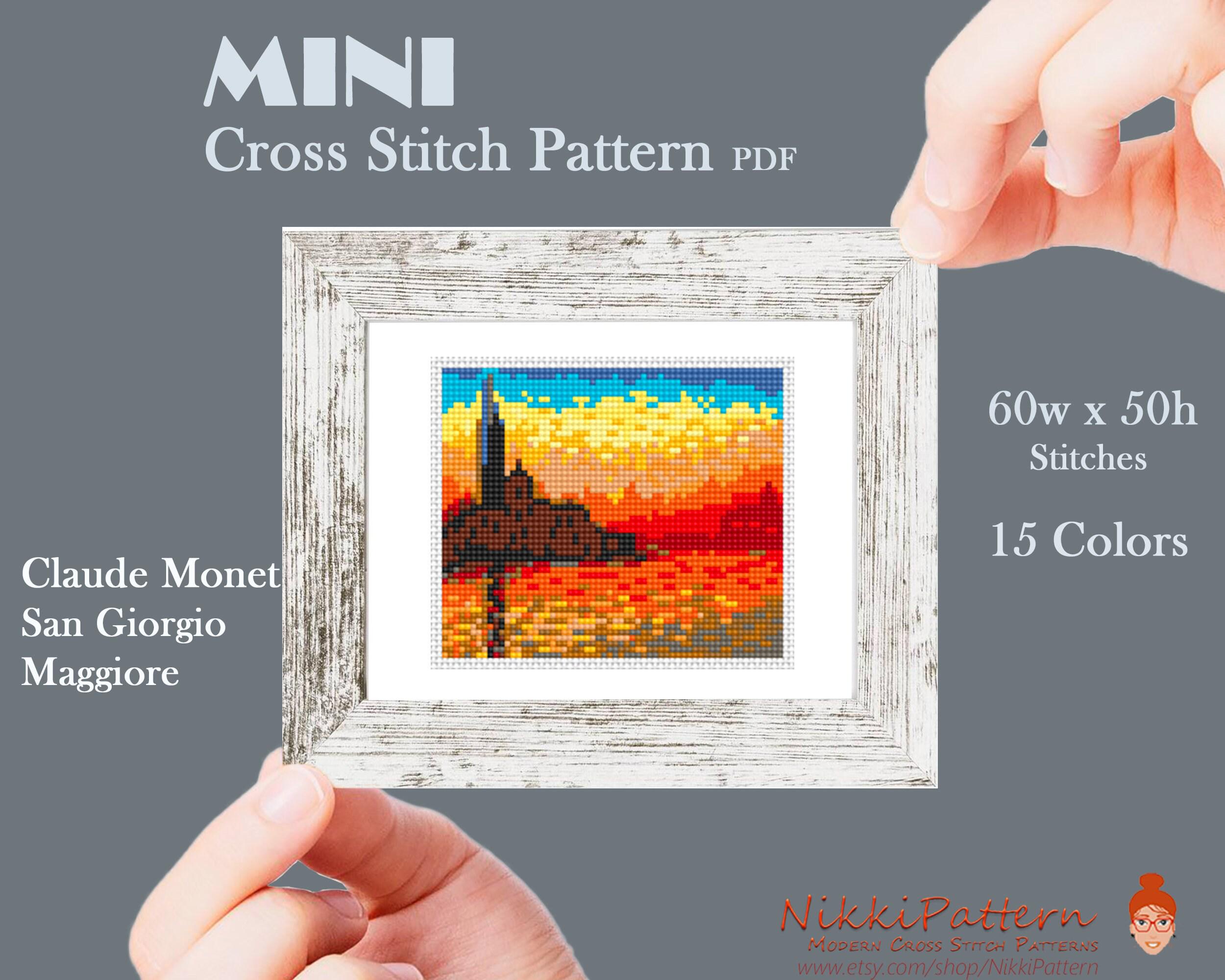 Mini Cross Stitch Pattern Modern Tiny Art San Giorgio Maggiore by ...