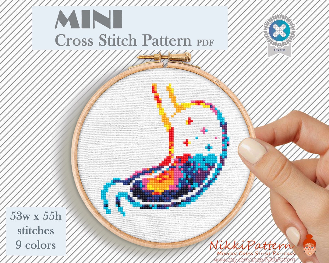Anatomy Mini Cross Stitch Pattern Stomach Cross Stitch Funny Counted ...