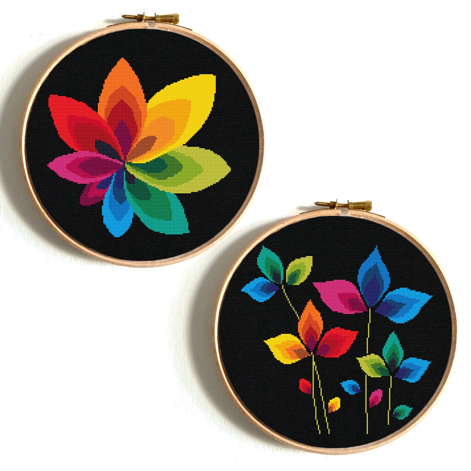 Kits & How To Needlepoint Abstract Cross Stitch Pattern PDF Modern Easy ...