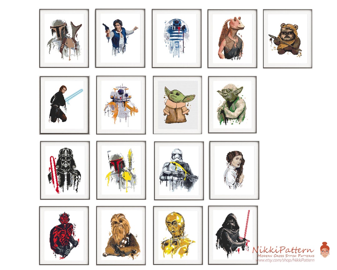 Star Character Cross Stitch Pattern Fantasy Cross Stitch Pattern Modern ...