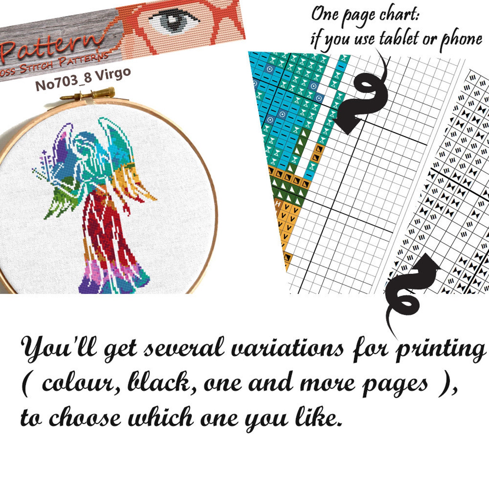 Set of 12 ZODIAC Cross Stitch Pattern Zodiac Horoscope Cross - Etsy