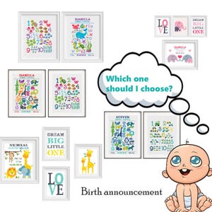 Baby Cross Stitch Pattern Numbers Cross Stitch Nursery Decor Baby Birth ...