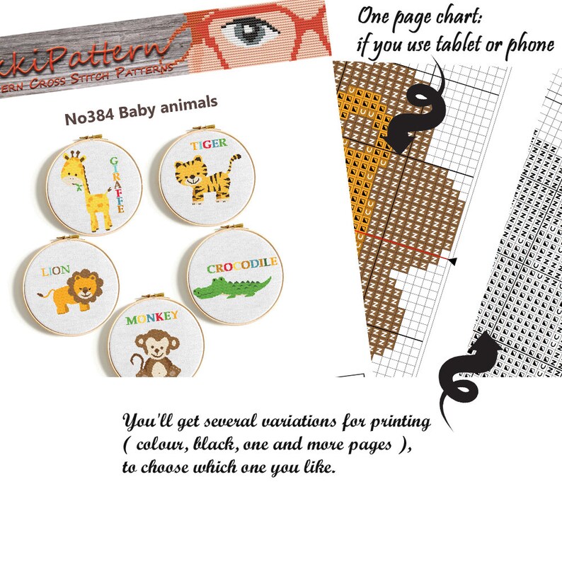 Baby cross stitch Baby Nursery decor Safari Animal cross | Etsy