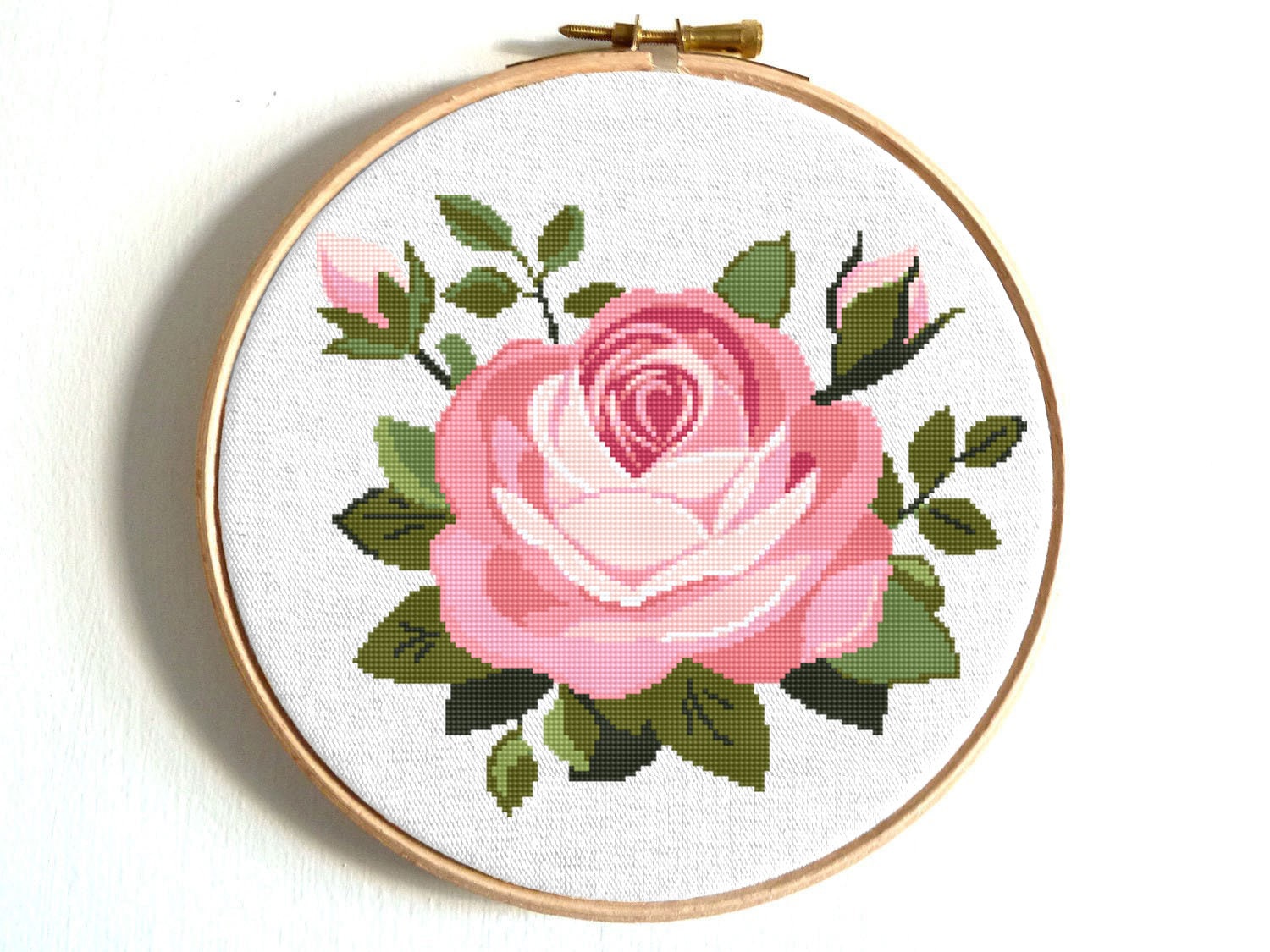 Cross Stitch Rose Simple
