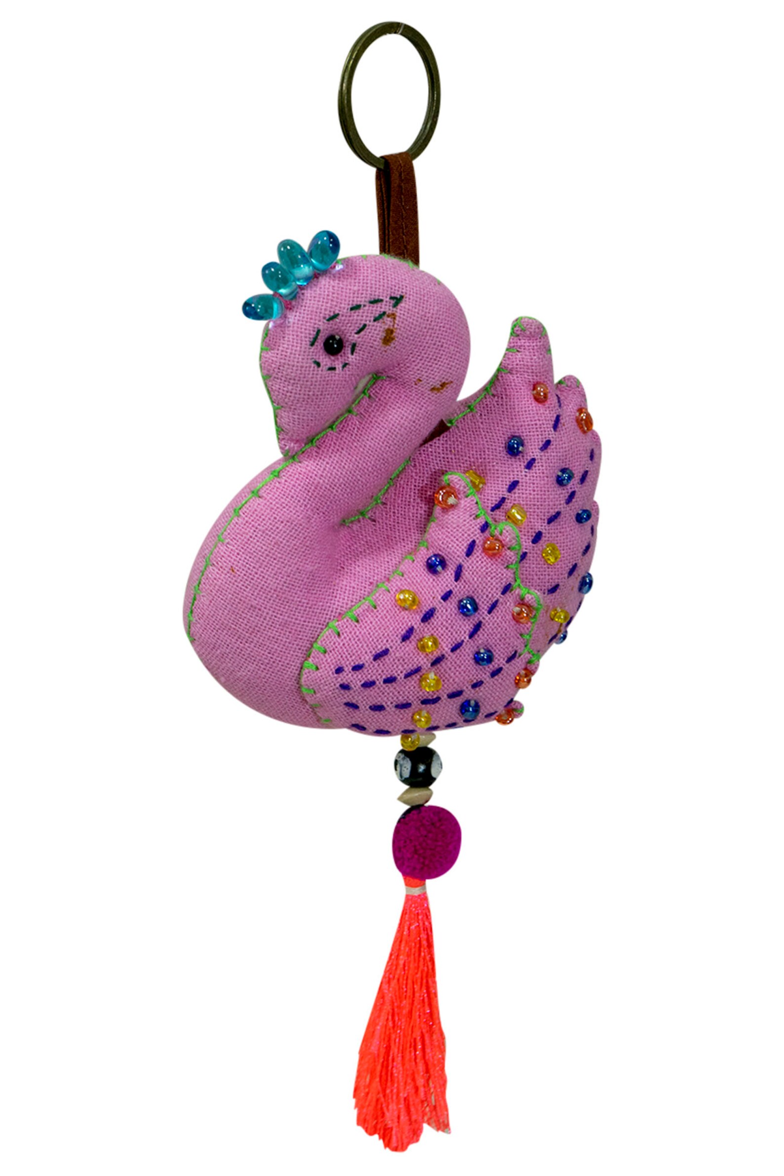 Keyrings Handmade Lucky Charm Swan - Etsy UK