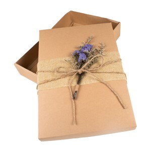 Handmade Craft Gift Wrap Boxes Hemp Rope With Dry Flowers - Etsy