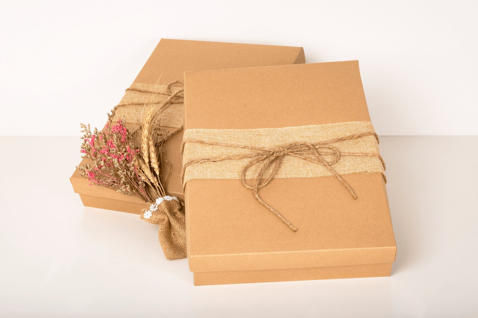 Handmade Craft Gift Wrap Boxes Hemp Rope With Dry Flowers - Etsy