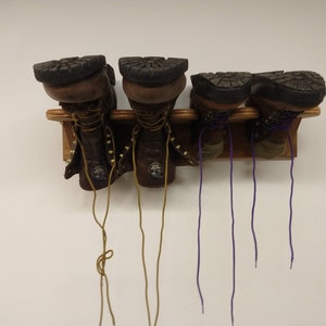 Wooden Wader Rack, Boot Rack, Wall Mount - Etsy